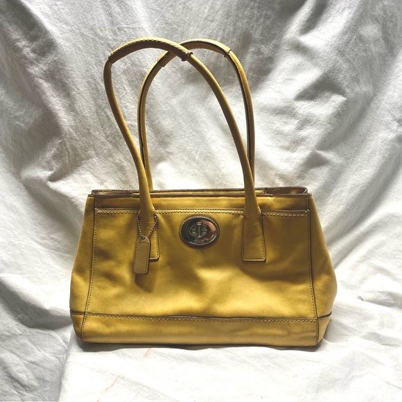 Coach Madeline | Bags | Vintage Coach Madeline Camel Leather ...